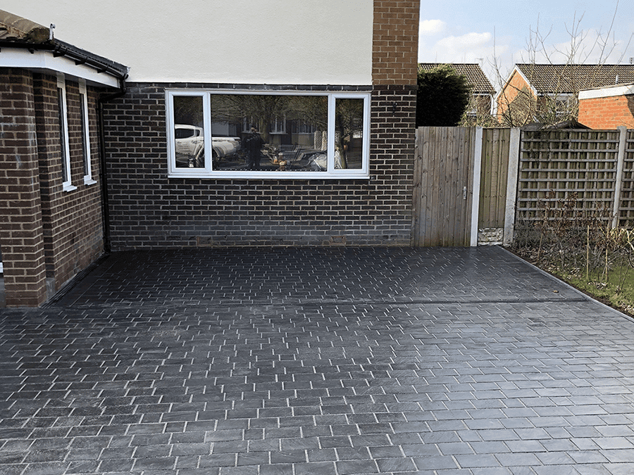 Marshalls Drivesys Basalt Riven Block Paving Driveway Leyland - Masons